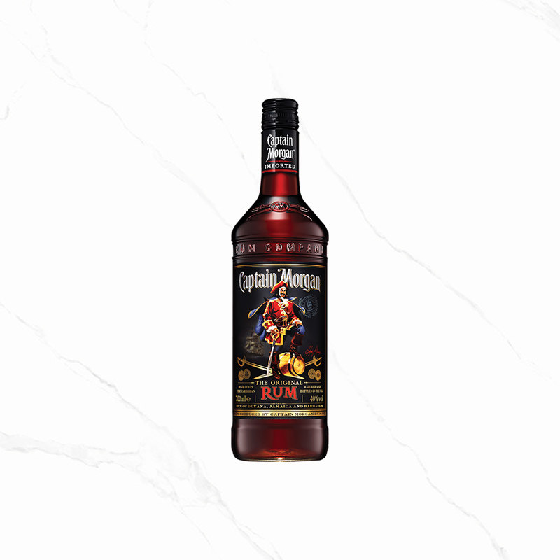 摩根船长黑牙买加朗姆酒Captain Morgan鸡尾酒进口洋酒调酒700ml