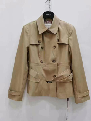 哥家专柜正品【1400256-326653-001】卡其色短款风衣