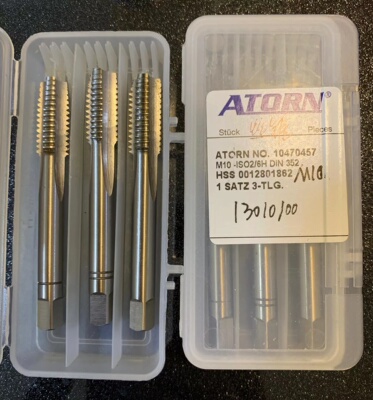 德国进口 ATORN盲孔丝锥 HSS  M10 8.50*1.50*20*100 10.0*8.0mm