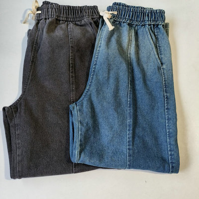 男式春秋款宽松直筒牛仔裤