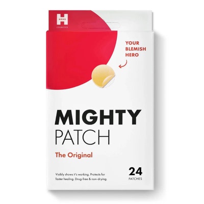 Hero Cosmetics Mighty Patch水胶天然温和隐形疮粉刺痘痘贴