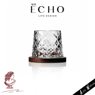 ECHO高档水晶玻璃旋转威士忌酒杯