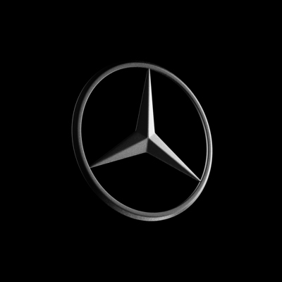奔驰标志3D模型设计素材 汽车跑车品牌logo犀牛模型 工业产品设计