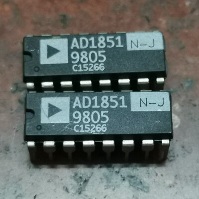议价，AD1851N-J正品解码芯片，原码拆机配对，一对50元，A，维修