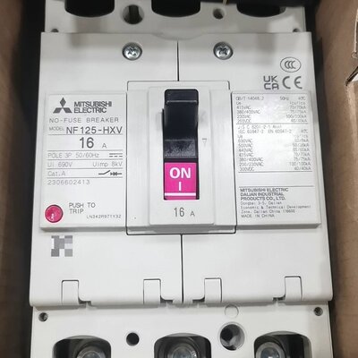 船用原装日本三菱塑壳漏电断路器空气开关NF125-HXV 3