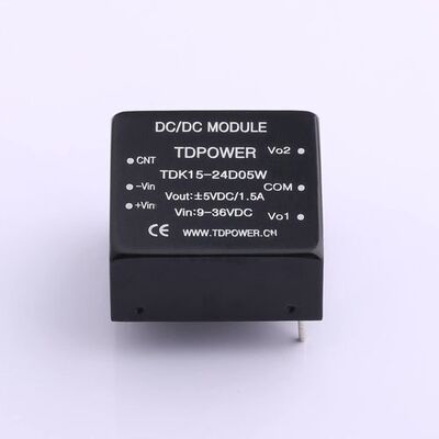 TDK15-24D05W   Vin=9V~36V Vout=±5.05V 1.5A 可正负配置