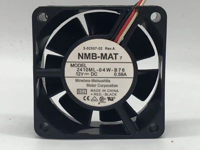 正品6025 12V 0.58A 2410ML-04W-B76 三线智能温控 散热风扇