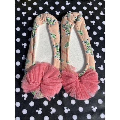 swimmer可爱碎花蝴蝶结月子鞋柔