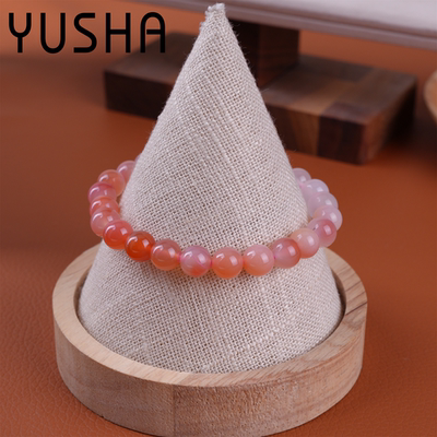 玛瑙手链天然盐源玛瑙老型珠糖果色女款 GP03