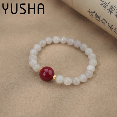 和田玉手链百搭时尚吊坠AS643
