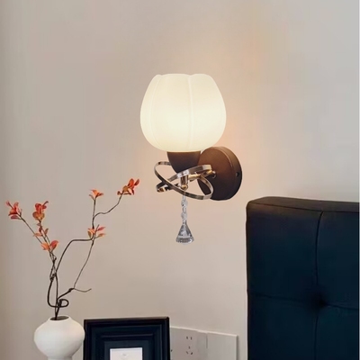 新款中古式简约卧室床头客厅走廊过道楼梯墙壁灯led遥控调光灯