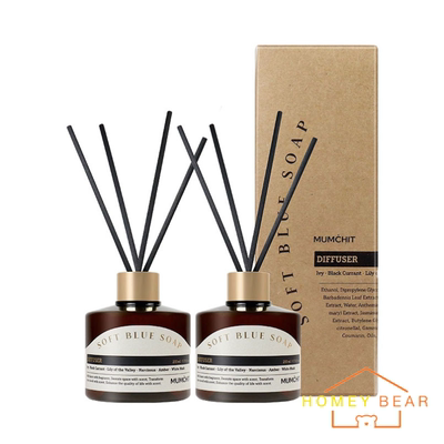 MUMCHIT香氛扩香瓶柔软肥皂室内空气清新衣柜香薰除臭除味200ml*2