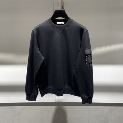 现货FERRE费雷 25秋冬手臂logo字母口袋装饰男士套头卫衣