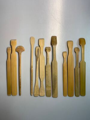 博艺紫砂工具做壶工具宜兴紫砂壶制作工具推墙刮底竹制耙子