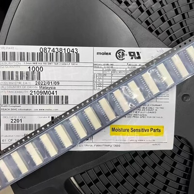 Molex连接器 87438-1043 874381043 针座10Pin 1.5MM间距 现货