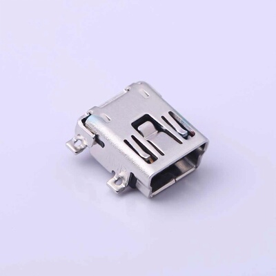 AMP/TE连接器 1734035-1 卧贴 母座 5P Mini-B USB 2.0 原装现货