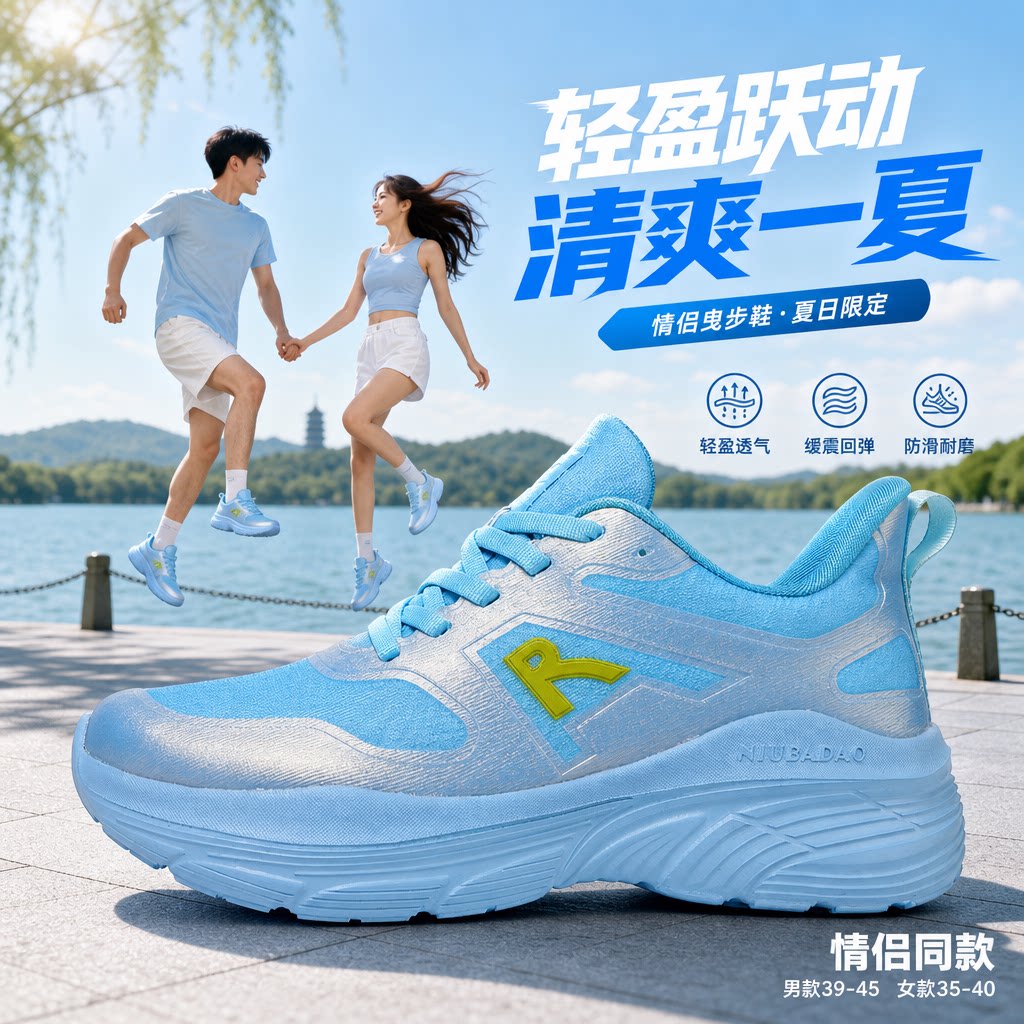 牛霸道2026新款广场舞鞋男女款夏季软底练功鞋广场舞鞋不累脚轻便