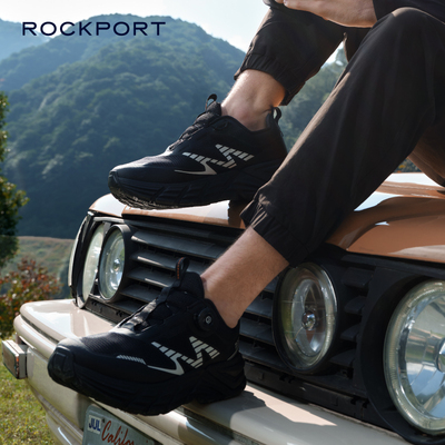 Rockport/乐步男鞋运动休闲鞋夏季户外系列缓震回弹跑鞋厚底增高