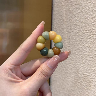 天然菩提根蒜瓣大肠手捻小山竹款绕指柔菩提大肠文玩指尖迷你文玩