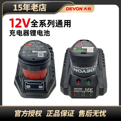 DEVON大有12V/1.5 2.0Ah锂电池充电器闪充快充锂电系列电池充电器