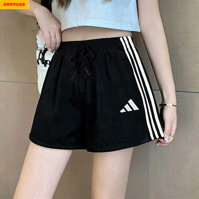 阿迪达斯女裤2026新款运动裤跑步健身训练短裤舒适透气女士JD0908
