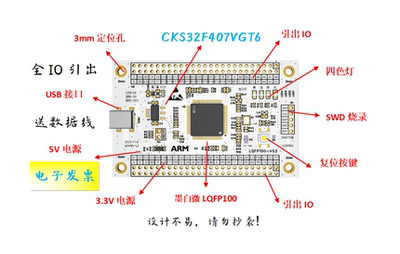 CKS32F407VGT6开发板CKS32F407VGT6核心板CKS32F407VGT6系统板
