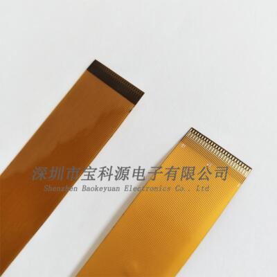 黄色FPC软排线0.3间距 51P 长度200MM MIPI显示屏测试线 LDVS线