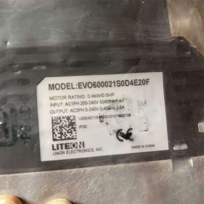 议价台湾光宝变频器EⅤO600021S0D4E20可维修翻新