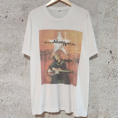 Bryan Adams流行摇滚短袖T恤vintage古着哥特风小众设计感半袖潮