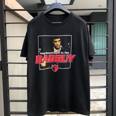 疤面煞星欧美电影vintage短袖