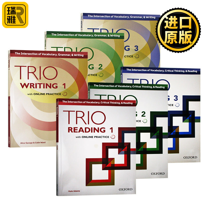 牛津Trio系列学术英语阅读和写作教材 6册套装 Oxford Trio Reading and Writing英文原版关键阅读技巧写作指导 ...
