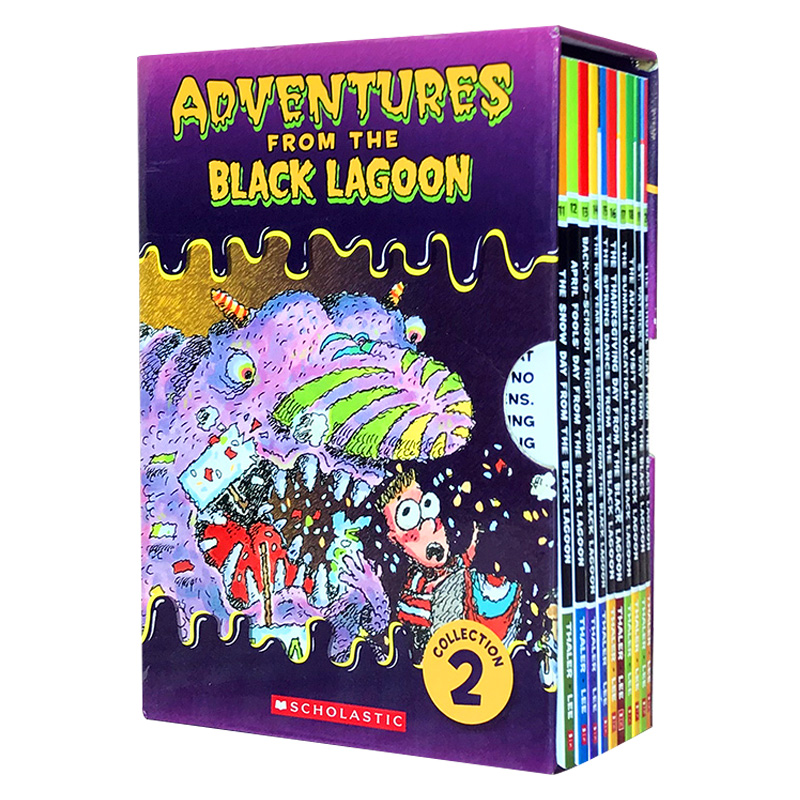 黑潭小学历险记盒装11-20册 Black Lagoon Collection Set 2英文原版 Mike Thaler英文版_虎窝淘