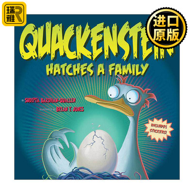 英文原版 Quackenstein Hatches a Family 夸肯斯坦孵化了一个家庭 儿童绘本 万圣节 Sudipta Bardhan-Quallen 进口英语原版书籍
