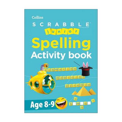 英文原版 Collins SCRABBLE? Junior Spelling Activity Book Age 8-9 柯林斯少儿拼写练习活动书 英文版 进口英语原版书籍