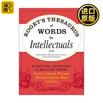 英文原版 Roget's Thesaurus of Words for Intellectuals 罗氏同义词典 英文版 进口英语原版书籍