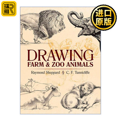 Drawing Farm and Zoo Animals (Dover Art Instruction) 英文原版