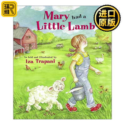 英文原版 Mary Had a Little Lamb Iza Trapani's Extended Nursery Rhymes 玛丽有只小羊羔 儿童经典歌谣绘本 儿歌 Iza Trapani