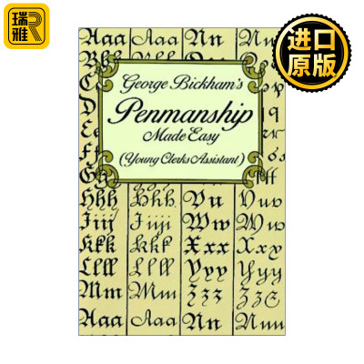 英文原版 George Bickham's Penmanship Made Easy Young Clerks Assistant 书写艺术一点通 18世纪常用字体书法指南 进口英语书籍