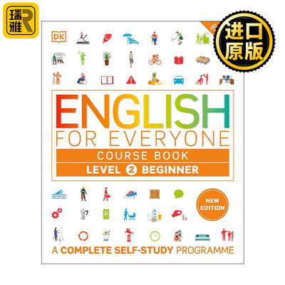English for Everyone Course Book Level 2 Beginner DK人人学英语2新版 初级自学教材 附线上音频