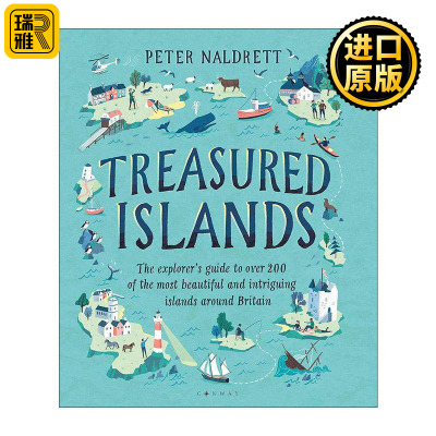 英文原版 Treasured Islands 珍贵的岛屿 200个英国周边美丽海岛的探索指南 英文版 进口英语原版书籍