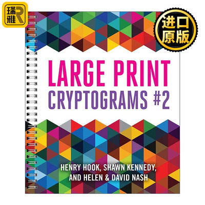 英文原版 Large Print Cryptograms #2 密码学卷二 美国密码协会 英文版 进口英语原版书籍