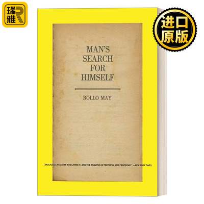 英文原版 Man's Search for Himself 人的自我寻求 罗洛·梅 美国存在心理学家和人本主义心理学家。 英文版 进口英语原版书籍