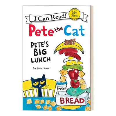 英文原版 My First I Can Read Pete the Cat Pete's Big Lunch 皮特猫分级阅读 英文版 进口英语原版书籍