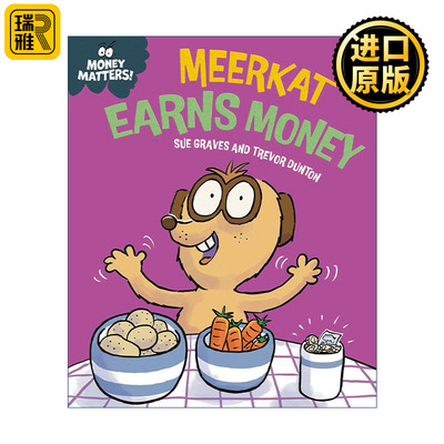 英文原版 Money Matters Meerkat Earns Money 钱的问题 猫鼬会赚钱 儿童财商教育科普精装绘本 英文版 进口英语原版书籍