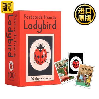 Postcards from Ladybird: 100 Classic Ladybird Covers in One Box 企鹅小瓢虫明信片：100个经典封面