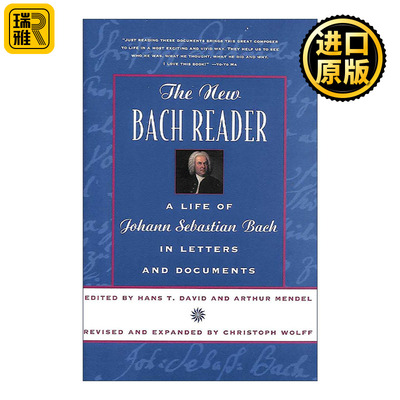 英文原版 The New Bach Reader 新巴赫读本 修订扩充版 音乐家传记 含信件 家庭文件 哈佛教授Christoph Wolff 进口英语原版书籍