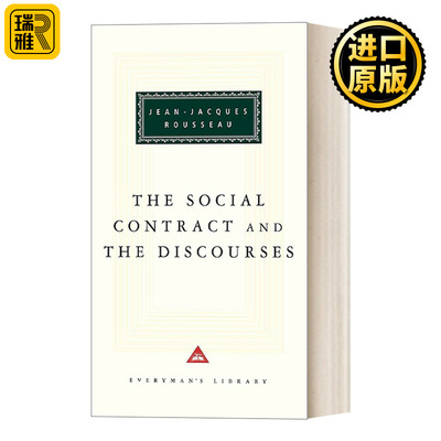 The Social Contract And The Discources 社会契约论 卢梭 Everyman精装收藏版