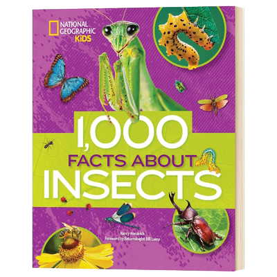 关于昆虫的1000个事实 英文原版 1000 Facts About Insects  全英文版 Nancy Honovich 进口原版英语书籍