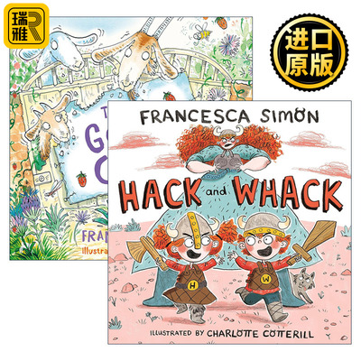 英文原版 Francesca Simon 儿童故事绘本2册套装 Goat Cafe 山羊咖啡 Hack and Whack 小小维京人 英文版 进口英语原版书籍
