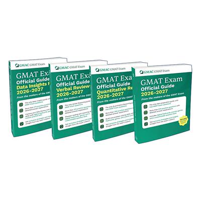 英文原版 GMAT Official Guide 2026-2027 Bundle 企业管理研究生考试指南4本套 含综合 文本逻辑推理 定量推理 数据洞察